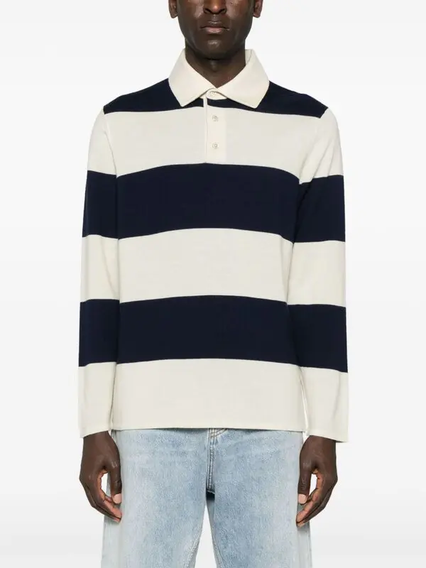 Valentino Garavani Striped Polo Shirt - Neutrals