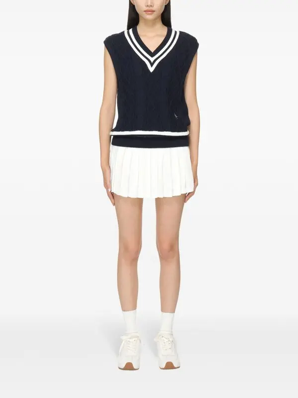 SPORTY & RICH V-neck Knitted Vest