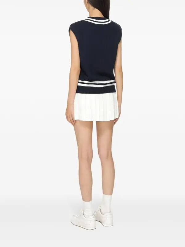 SPORTY & RICH V-neck Knitted Vest