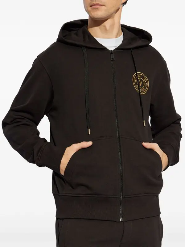 Versace Logo-embroidered Hoodie