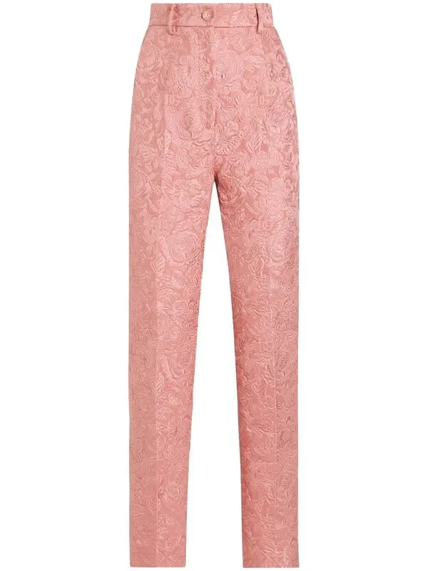 Dolce & Gabbana Dna Brocade Trousers - Pink
