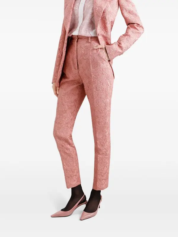 Dolce & Gabbana Dna Brocade Trousers - Pink