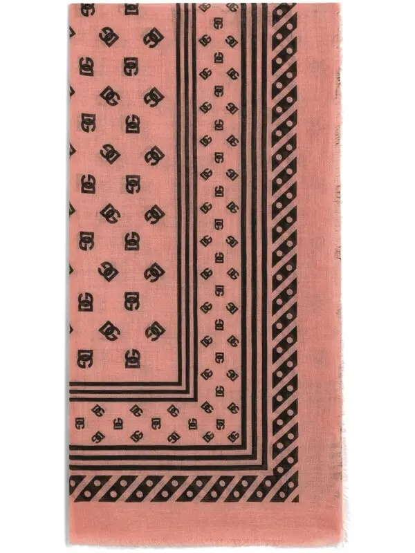 Dolce & Gabbana Dna Monogram Scarf - Pink