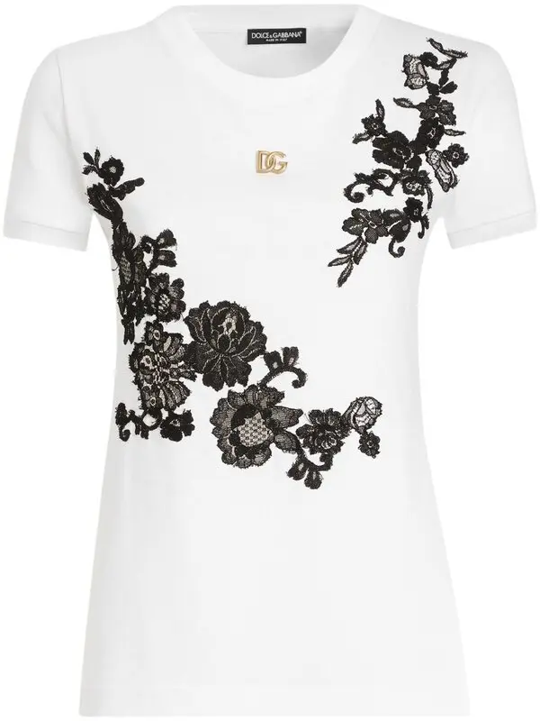 Dolce & Gabbana Dna Logo-plaque T-shirt - White