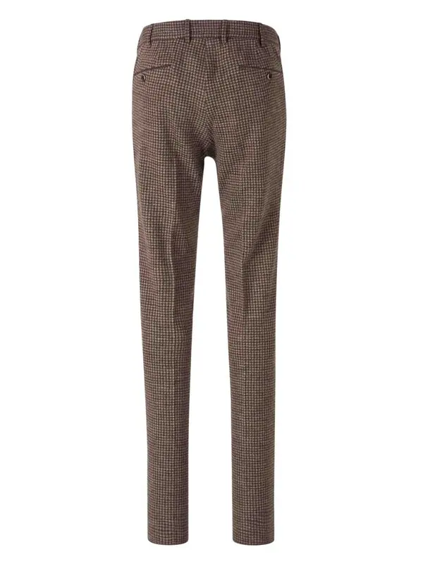 PT TORINO Houndstooth Cropped Trousers