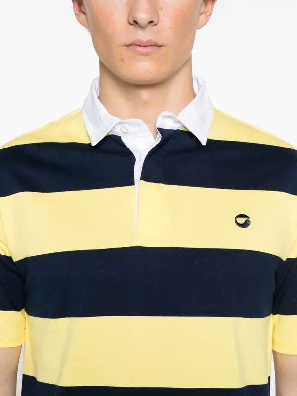 Coperni Striped Polo Top - Yellow