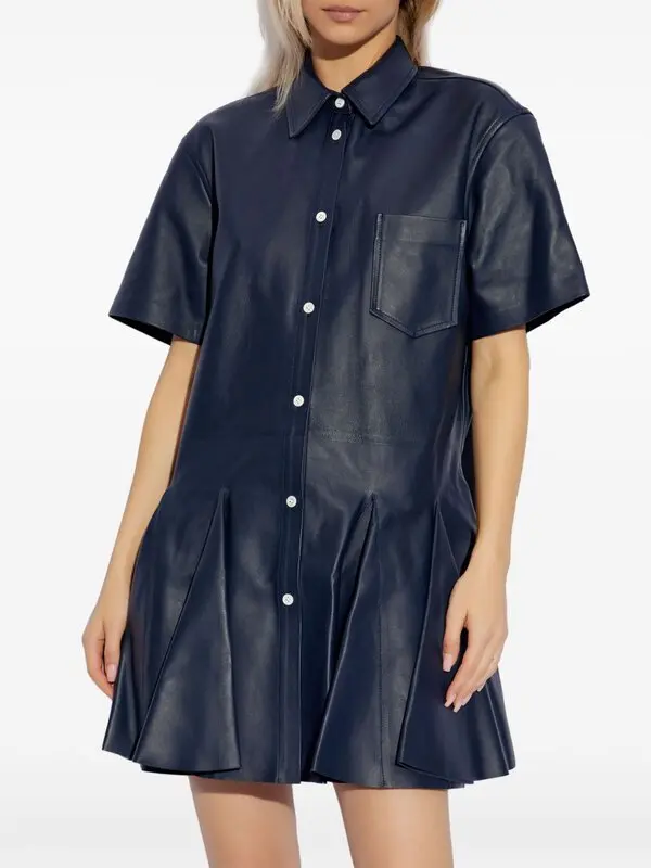 Marni Leather Shirt Dress
