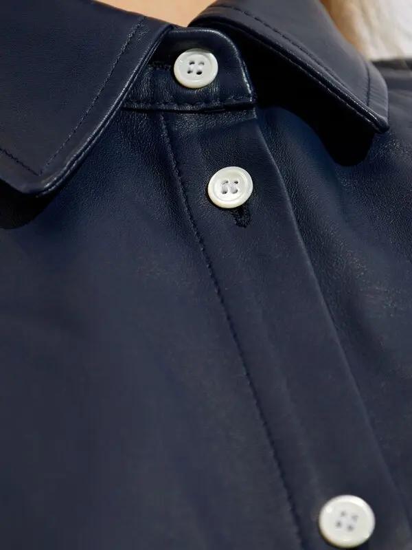 Marni Leather Shirt Dress