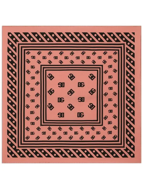 Dolce & Gabbana Dna Monogram Scarf - Pink