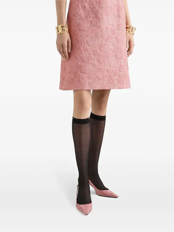 Dolce & Gabbana Floral-jacquard Midi Dress