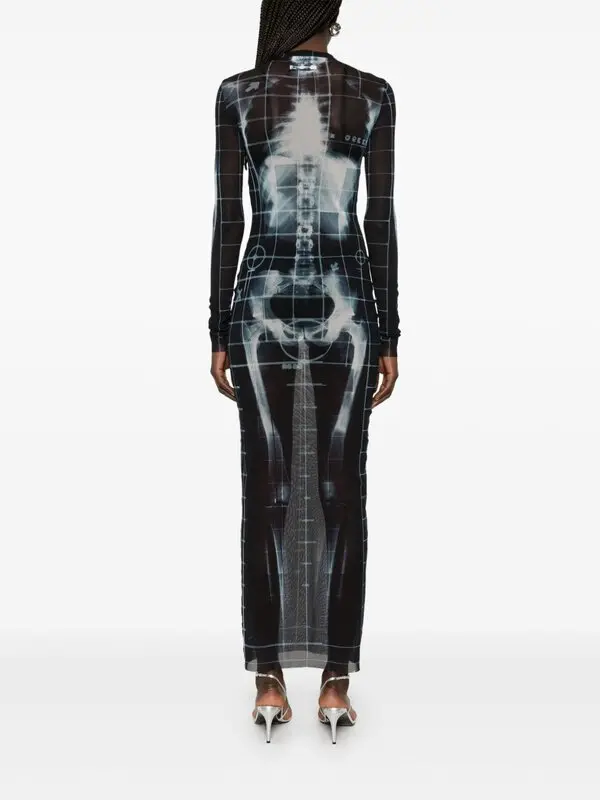 Jean Paul Gaultier Squeletor Maxi Dress