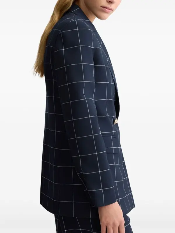 Liu Jo Double-breasted Checked Blazer