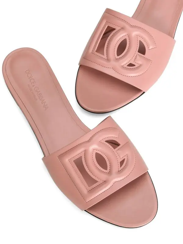 Dolce & Gabbana Logo Sandals - Pink