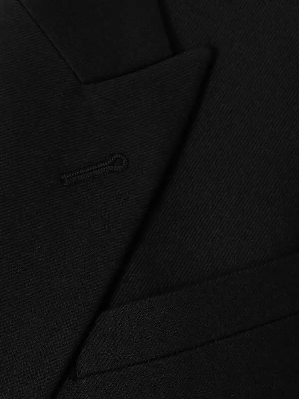 Saint Laurent Double-breasted Wool-gabardine Blazer