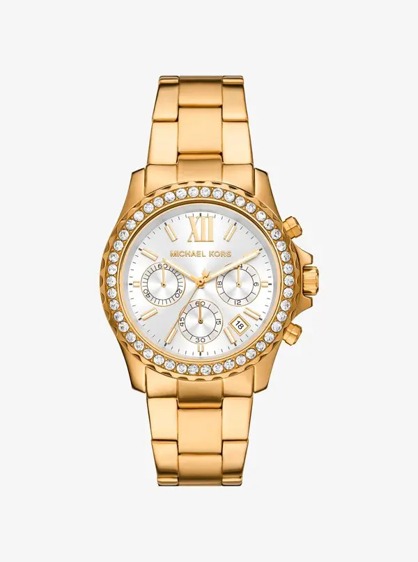 Michael Kors Everest Pavé -tone Watch - Gold