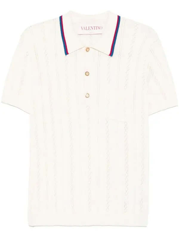 Valentino Garavani Cotton Polo Shirt - White