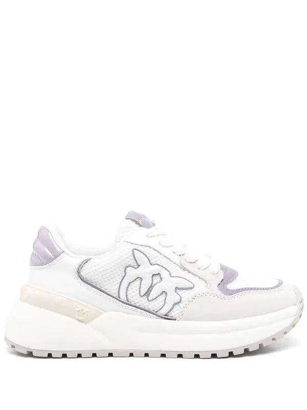 Pinko Love Birds-motif Sneakers - White