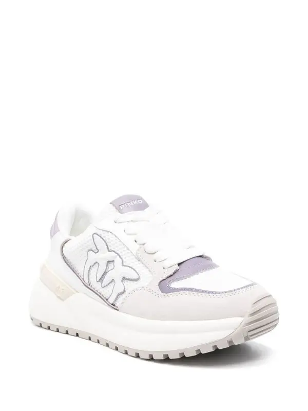 Pinko Love Birds-motif Sneakers - White