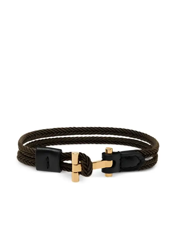 TOM FORD Logo-plaque Bracelet - Green