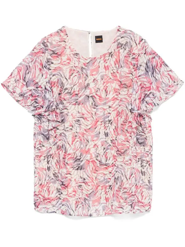 BOSS Abstract-print Blouse