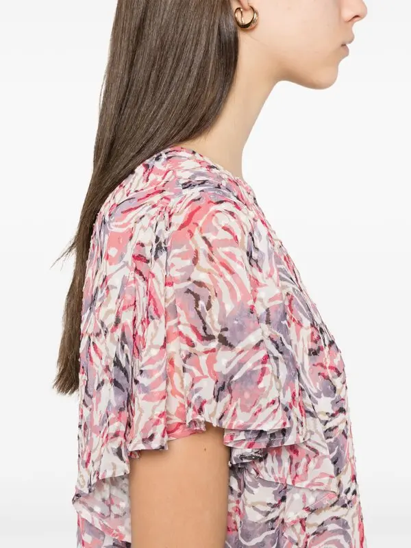BOSS Abstract-print Blouse