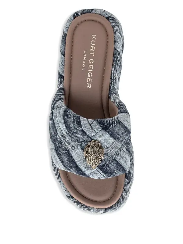 Kurt Geiger Kensington Puff Sandals - Blue