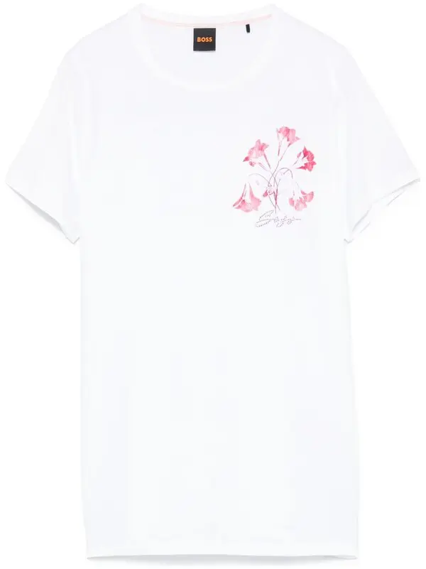 BOSS Floral-print T-shirt - White