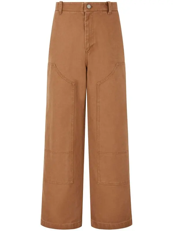 STUDIO TOMBOY Oversized Cotton Pants - Brown
