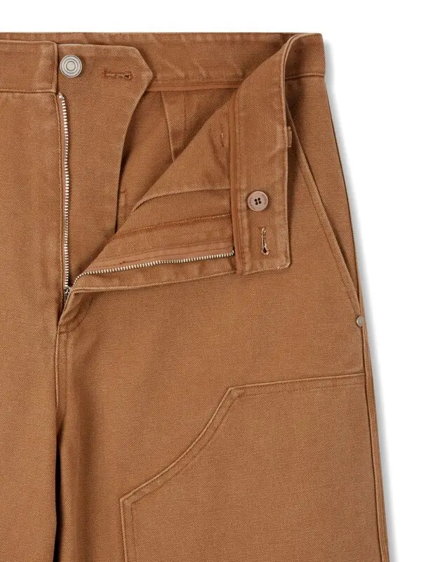 STUDIO TOMBOY Oversized Cotton Pants - Brown