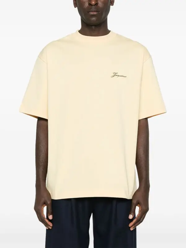 Jacquemus Le T-shirt Haltère T-shirt - Yellow