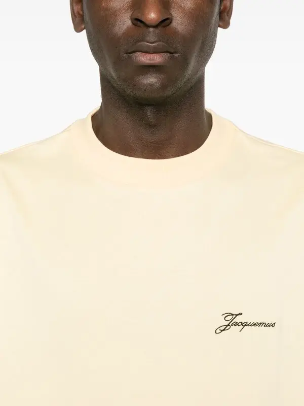 Jacquemus Le T-shirt Haltère T-shirt - Yellow