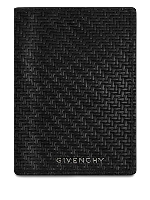Givenchy Braided-leather Card Holder - Black