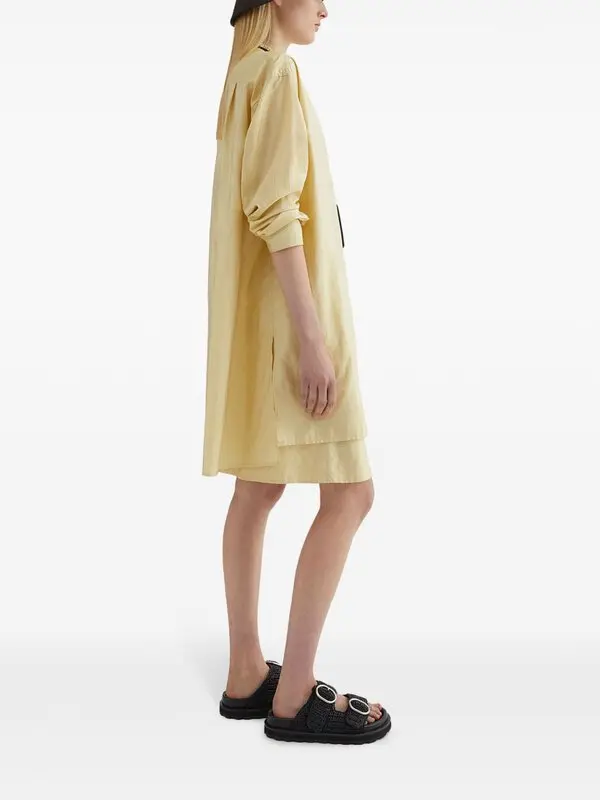 JIL SANDER Buttoned Long Shirt - Yellow