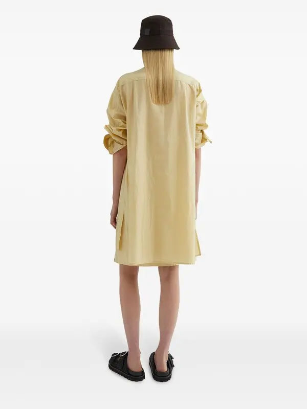 JIL SANDER Buttoned Long Shirt - Yellow