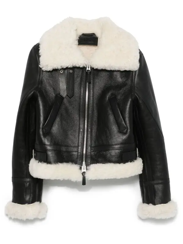 Kenzo Shearling-trim Jacket - Black