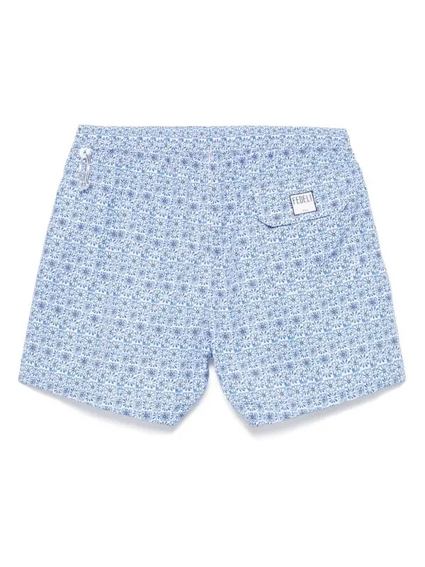 Fedeli Madeira Swim Shorts - Blue