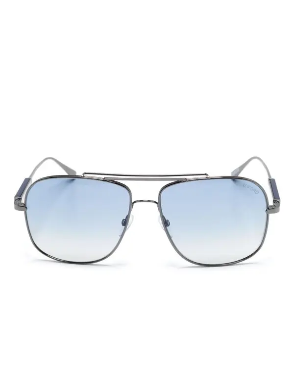 TOM FORD Jude Aviator Sunglasses - Silver