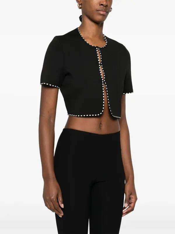 Maje Short-sleeve Crop Top