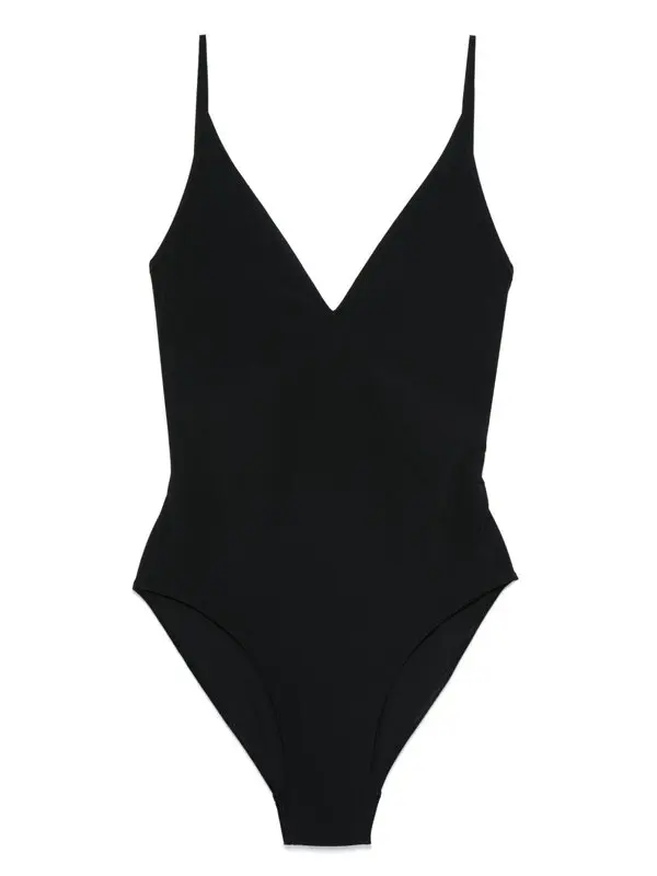 Rick Owens Plunging V-neck One Piece Swimsuit - Black