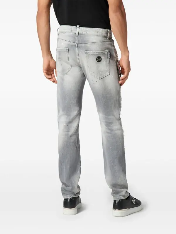 Philipp Plein Studded Jeans - Grey