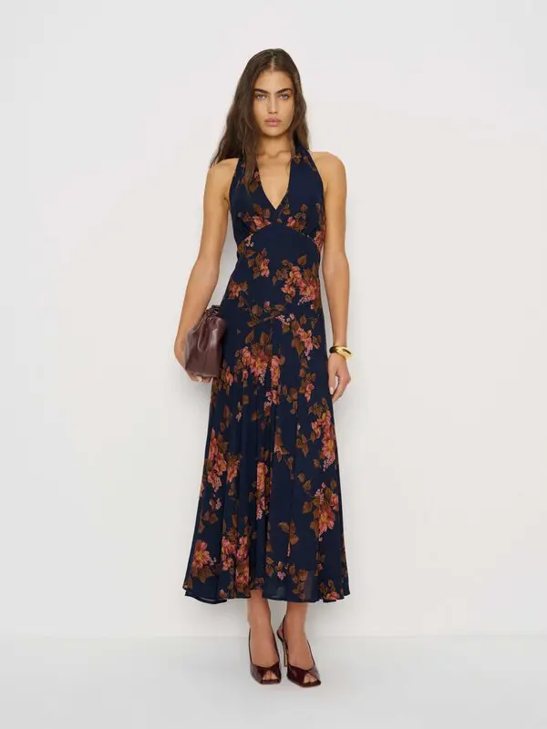 REFORMATION Briony Dress - Blue