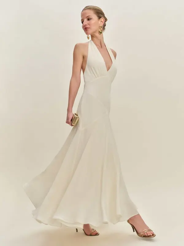 REFORMATION Briony Dress - Ivory