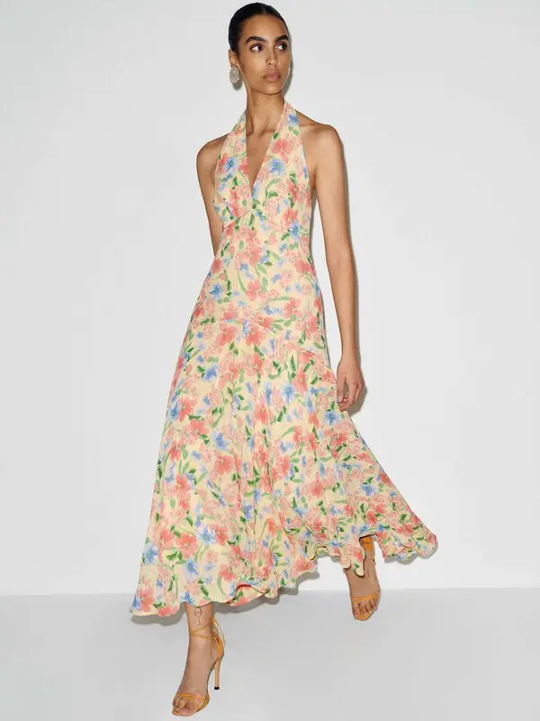 REFORMATION Briony Dress - Yellow