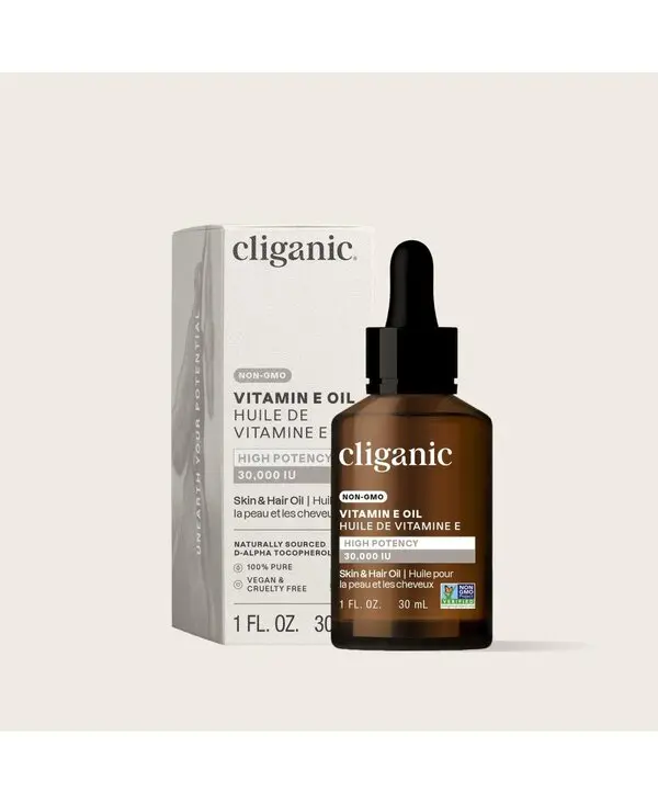 CLIGANIC 100% Pure Vitamin E Oil 8 Oz