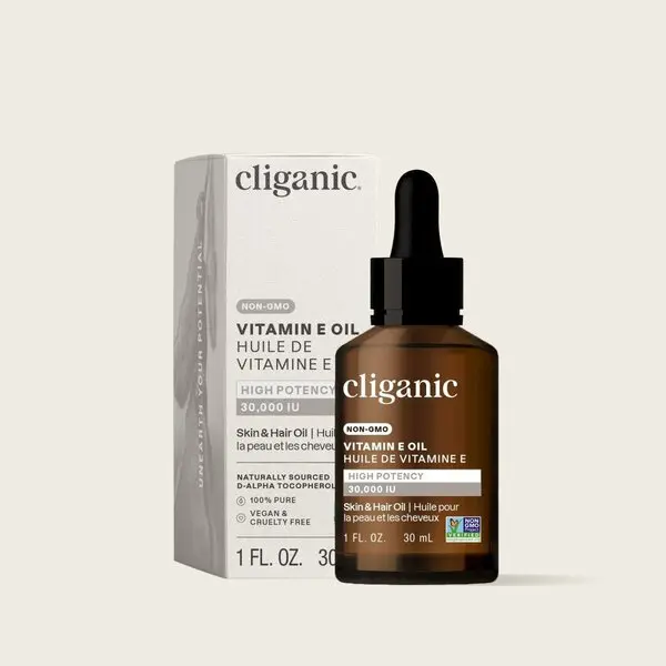 CLIGANIC 100% Pure Vitamin E Oil 8 Oz - Blue