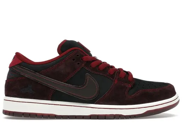 Nike Dunk Low Riot Skateshop Sneakers - Mahogany/dark Beetroot/team Red