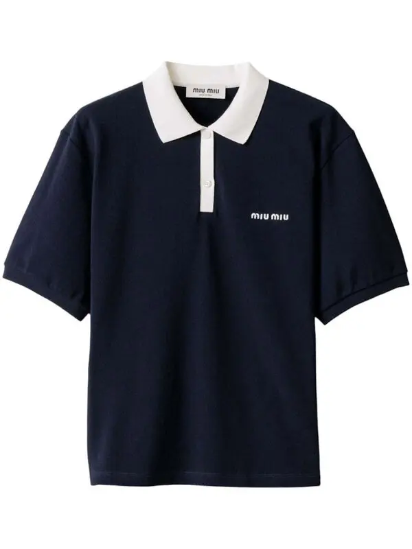 Miu Miu Pique Polo Shirt
