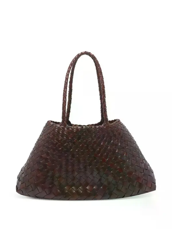 Dragon Diffusion Santa Croce Woven Leather Tote Bag - Brown