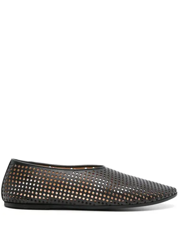 Marsèll Coltellaccio Forata Ballet Flats - Black