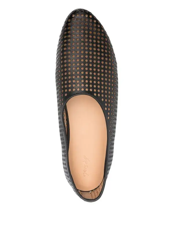 Marsèll Coltellaccio Forata Ballet Flats - Black